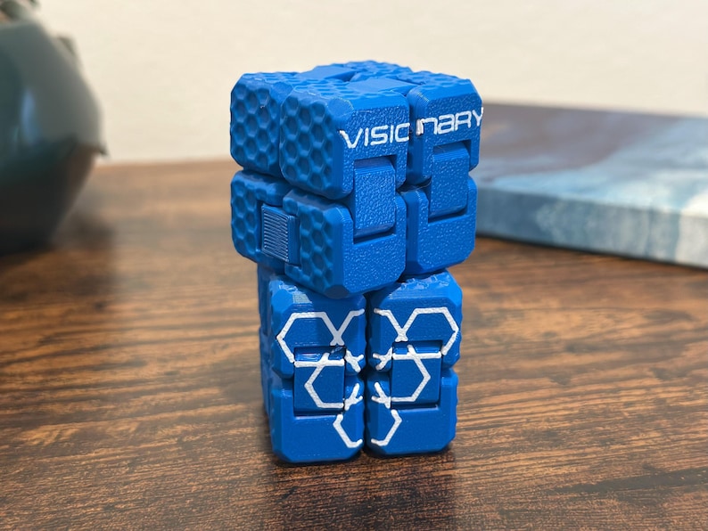 Custom 3D Printed Fidget Cube With Logo – Personalized Stress Relief ...