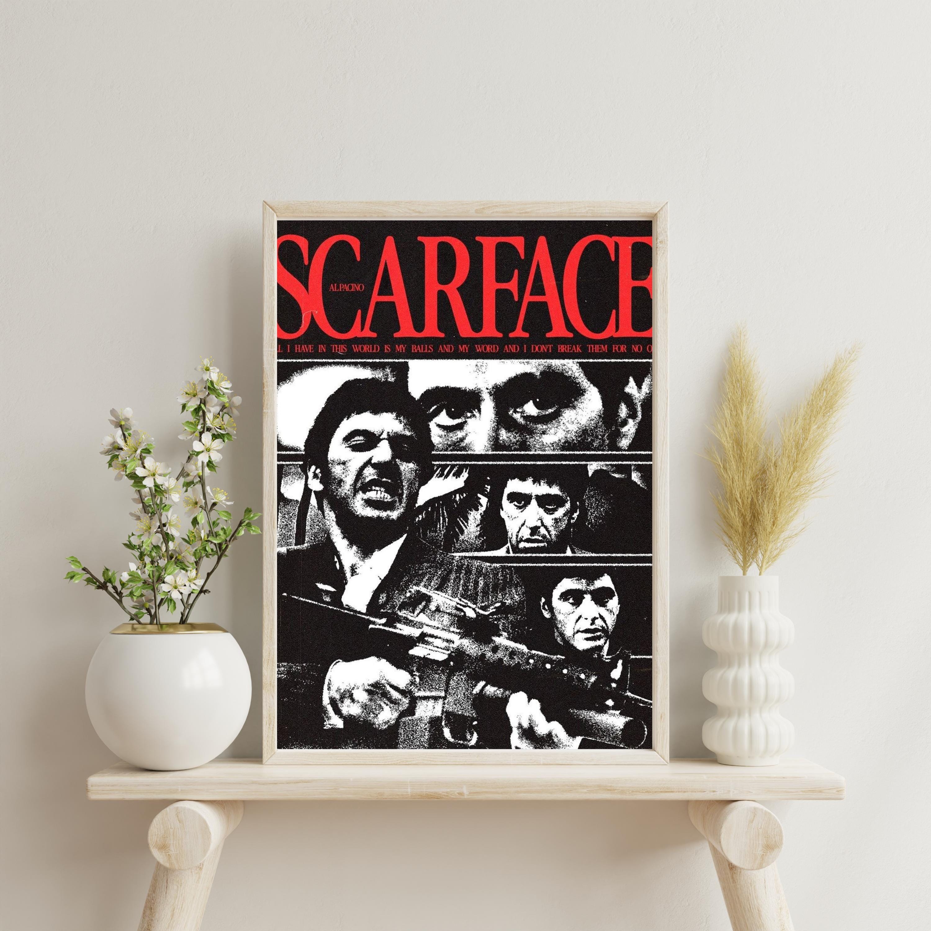 Scarface Poster: Tony Montana Motivational Quote, Gangster Movie Art - Etsy