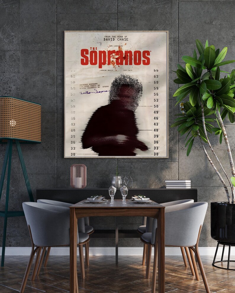 The Sopranos Poster – TV Show Wall Art, Modern Home Deco, Digital ...