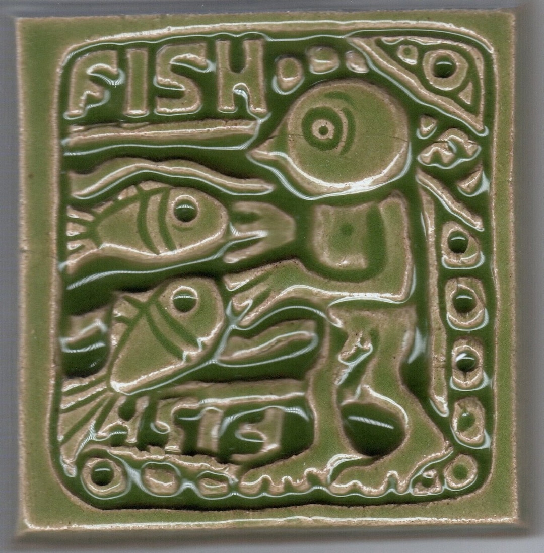 Fish Diver Undersea Ceramic Clay Tile - Etsy