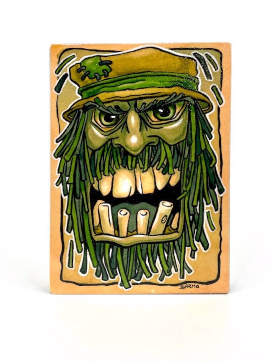 Weird Wall Art Lowbrow Face - Etsy