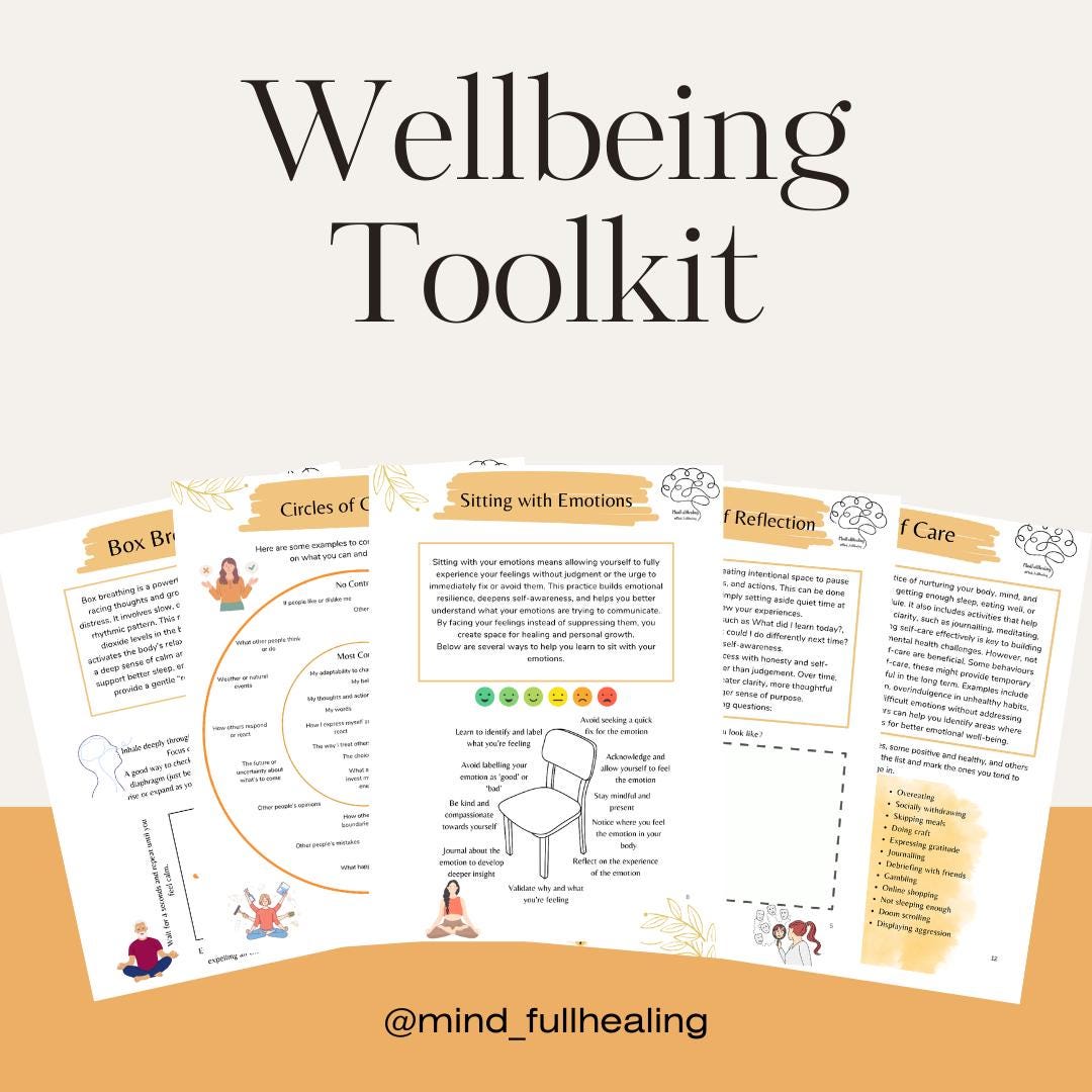 Mental Health Worksheets Printable | Therapy Toolkit for Wellbeing ...
