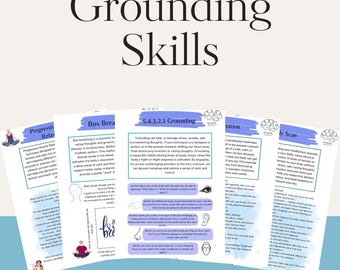 Printable Grounding Exercise, DIY Self Soothe Box, DBT Exercises ...