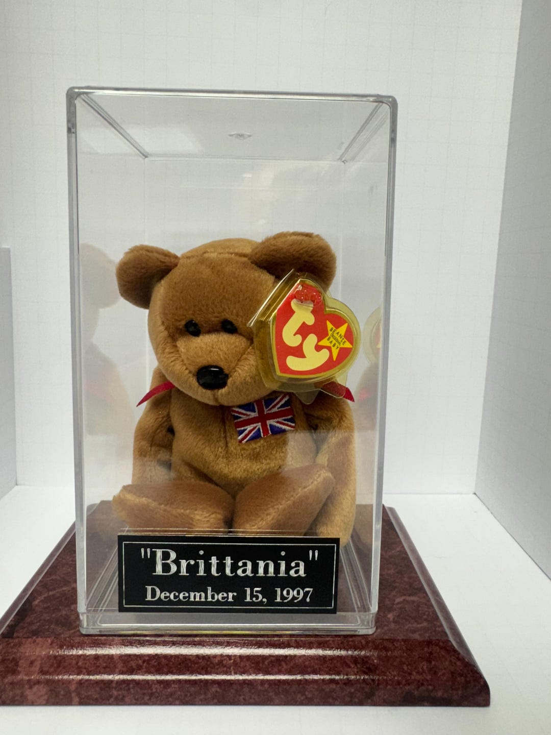 Rare Brittania Bear Beanie Baby: 6th Gen Tag, Protective Case - Etsy