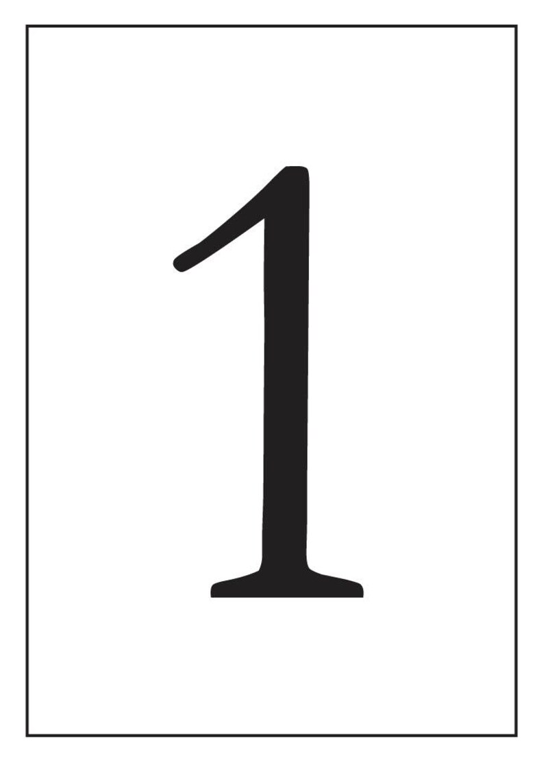 Table Number Printable - Etsy