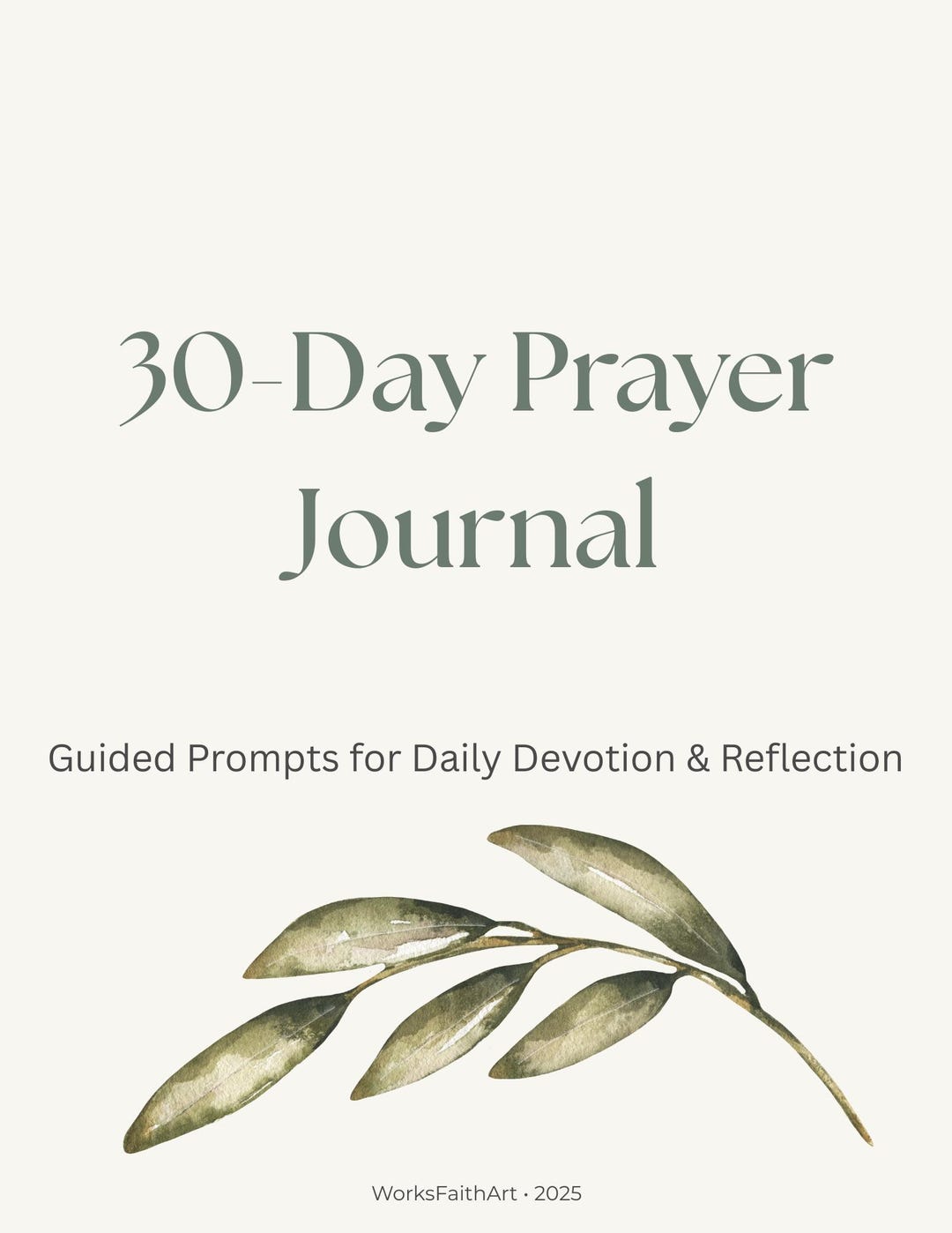 30-day Christian Prayer Journal (printable PDF, KJV) — Guided Prompts ...