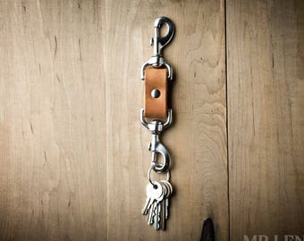 Personalized keychain Custom Keychain Belt loop keychain