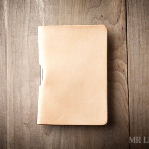 Leather Notebook Cover and Pen, Leather Travel Notes, Pocket Leather ...