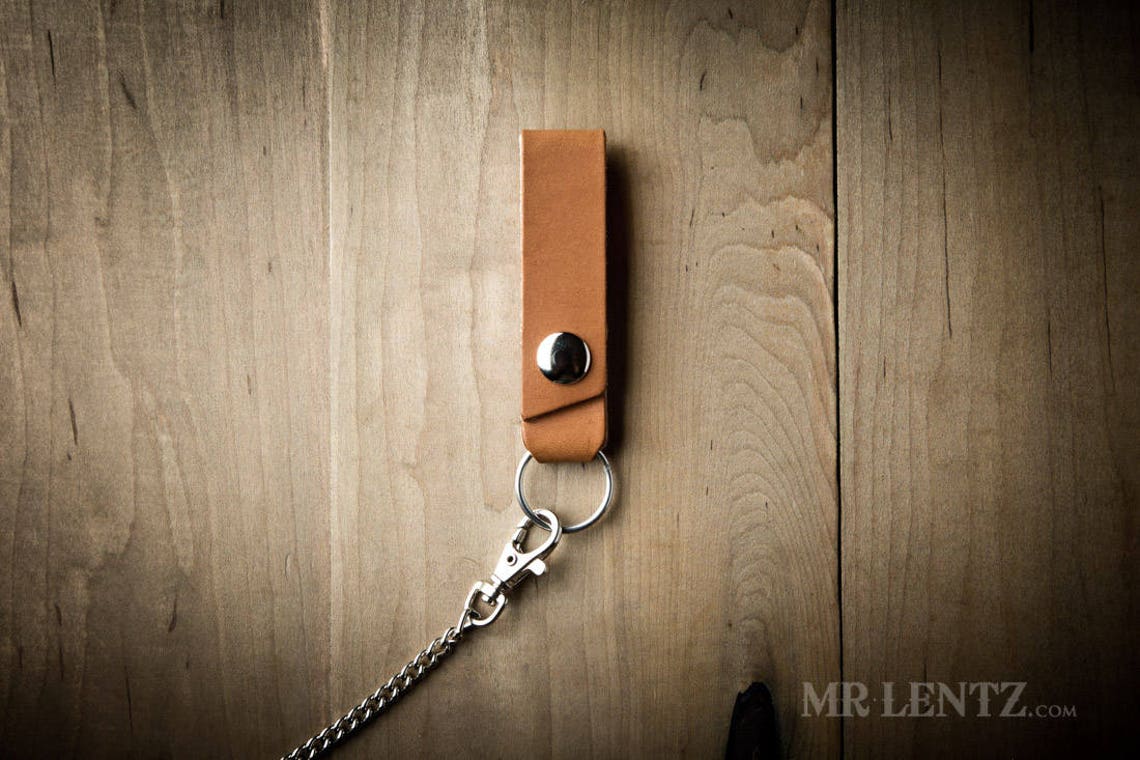 Leather Chain Attachment for Chain Wallets, Leather Chain Strap ...