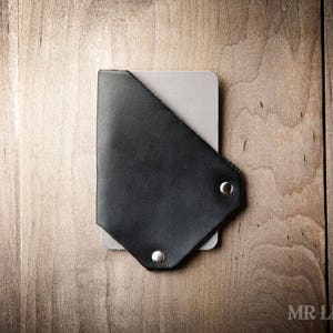 Thin Leather Card Wallet, Thin Card Wallet, Minimal Card Wallet ...