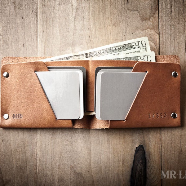 Minimal Leather Wallet - Etsy