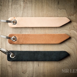Leather Keychain Tag, Key Tag, Personalized Key Tag 097 - Etsy