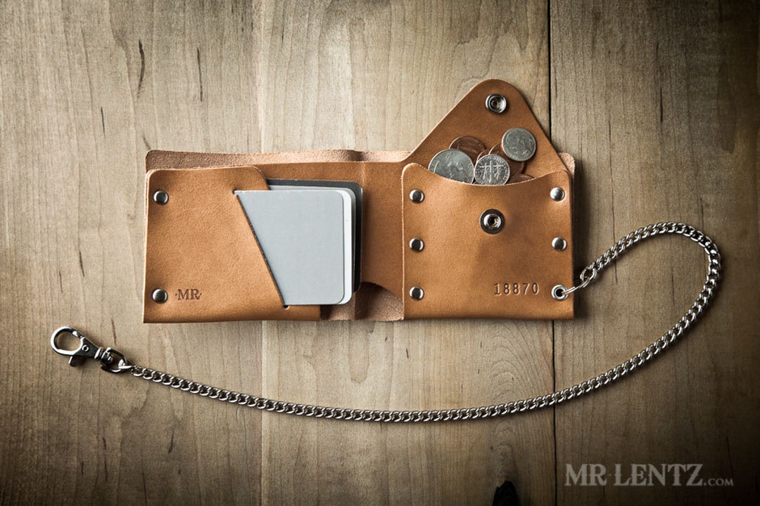 Leather Coin Wallet With Chain, Coin Wallet, Change Wallet,chain Wallet ...