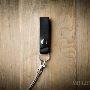 Leather Chain Attachment for Chain Wallets, Leather Chain Strap ...