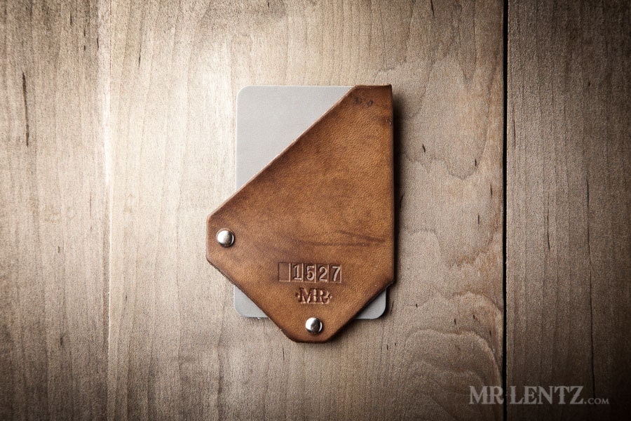 Thin Leather Card Wallet Thin Card Wallet Minimal Card | Etsy