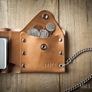 Leather Coin Wallet With Chain, Coin Wallet, Change Wallet,chain Wallet ...