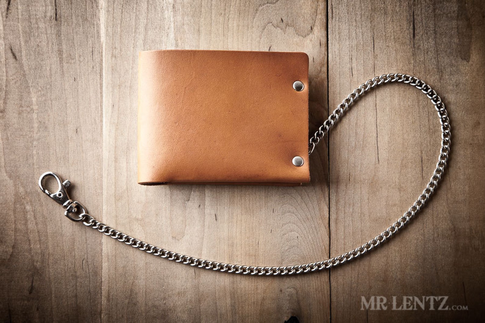 Men's Chain Wallet, Mens Leather Chain Wallet, Minimal Leather Chain ...