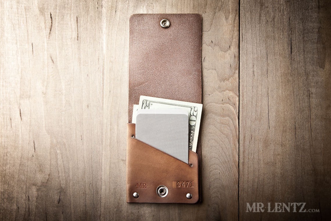 Thin Wallet Card Wallet Snap Wallet Minimal Wallet Jasper - Etsy