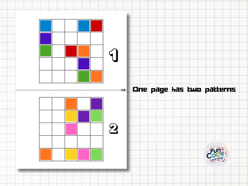 Connect the Colors Worksheet (unplugged Coding & Logical Thinking for ...