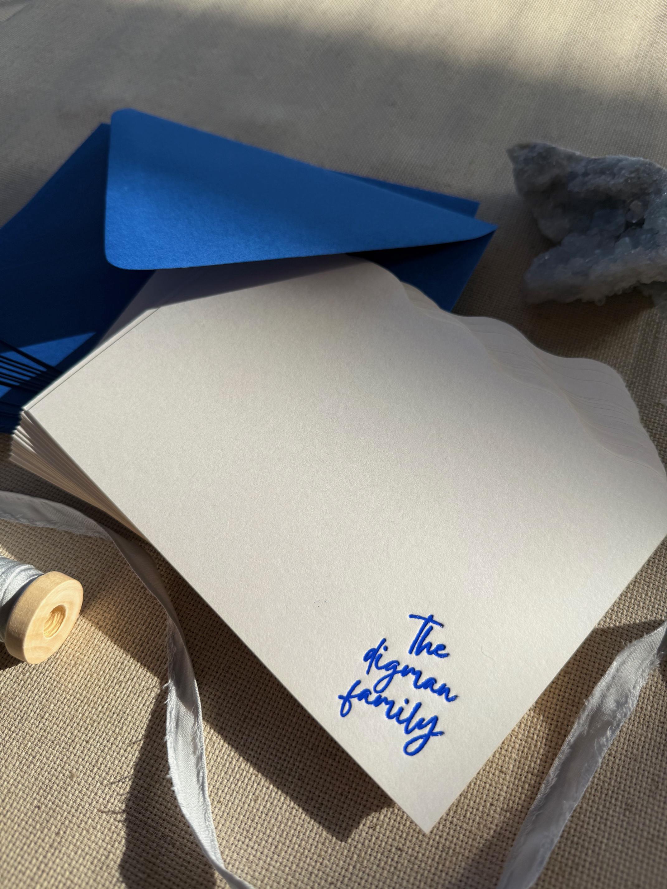 Personalized Stationery Set With Envelopes - Etsy