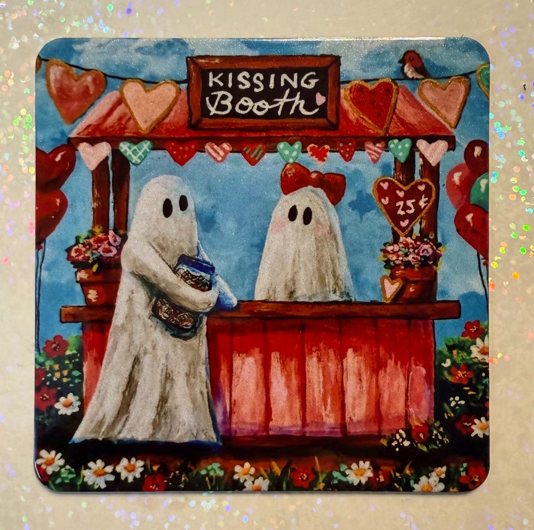 Magnet 3x3 Inch Boos (ghosts) Kissing Booth - Etsy