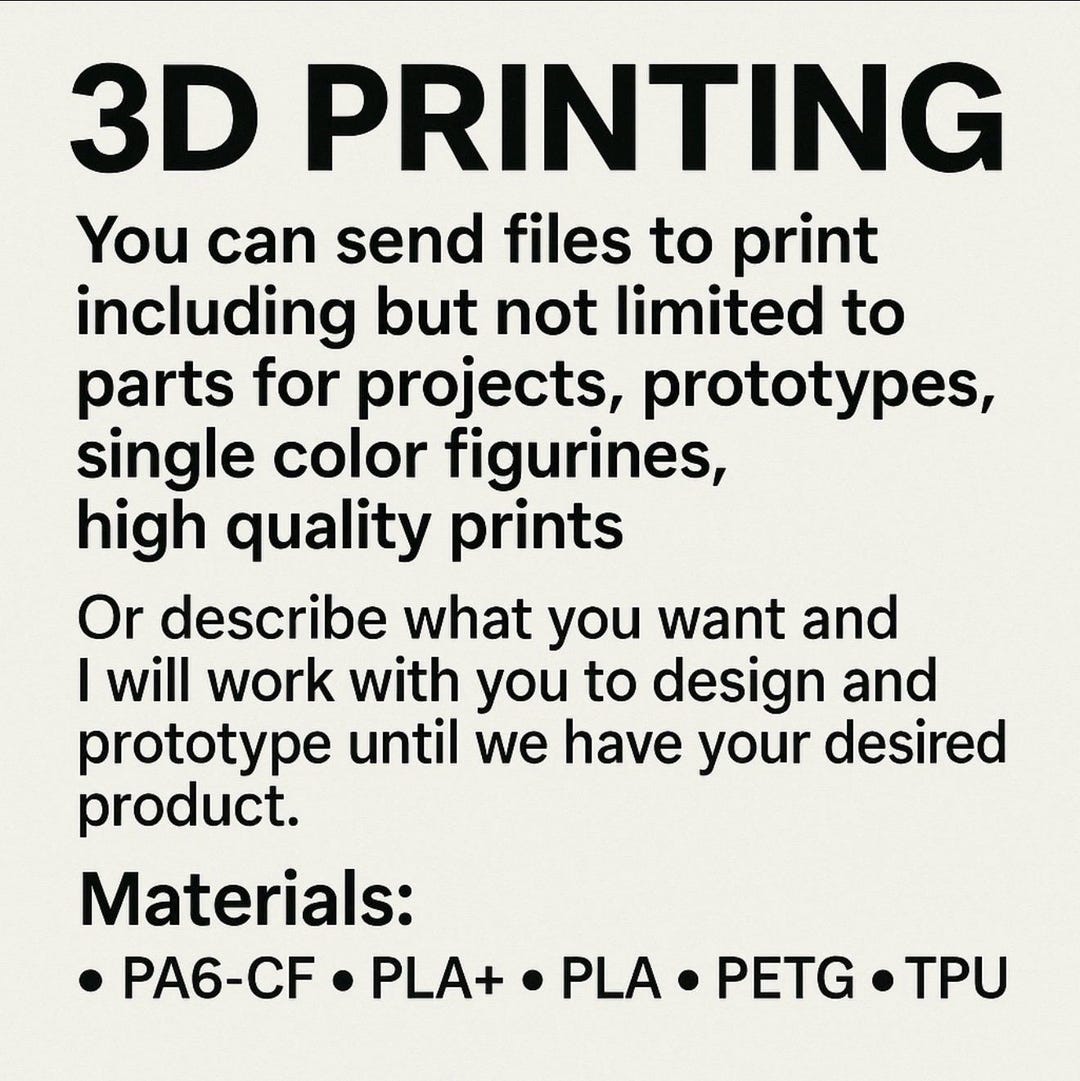 3D Printing Service: Custom Design & Print, Ship Included - Etsy