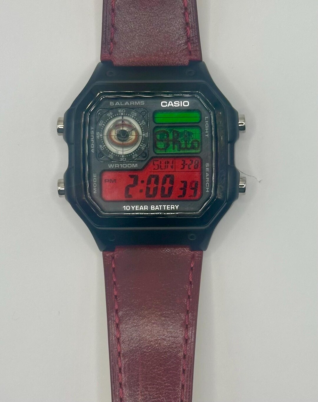 Casio AE1200WH - Ohio State Mod - Etsy