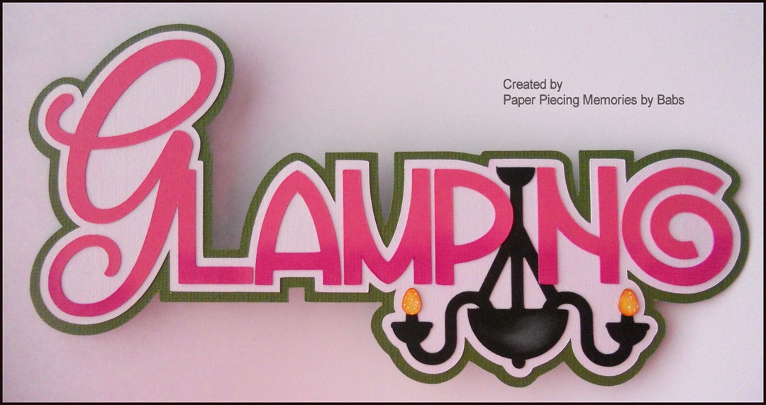 Glamping Title Premade Paper Piecing by Babs - Etsy