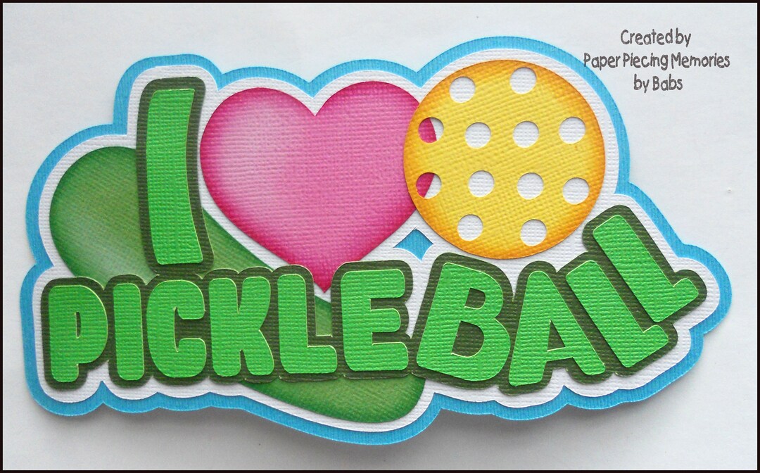 Pickleball Title Premade Paper Piecing by Babs - Etsy