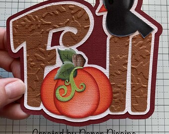 Fall Leaves Bear Premade Paper Piecing by Babs - Etsy