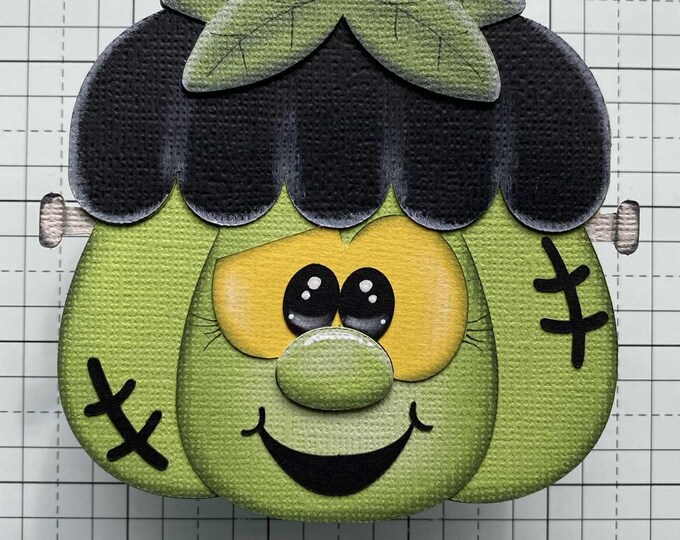 Pumpkin Frankenstein Premade Paper Piecing by Babs - Etsy