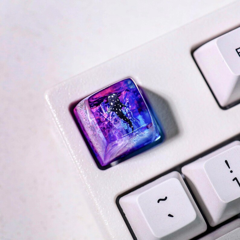Flash Sale! Whale Shark Artisan Keycap, Handmade Resin Keycap for ...