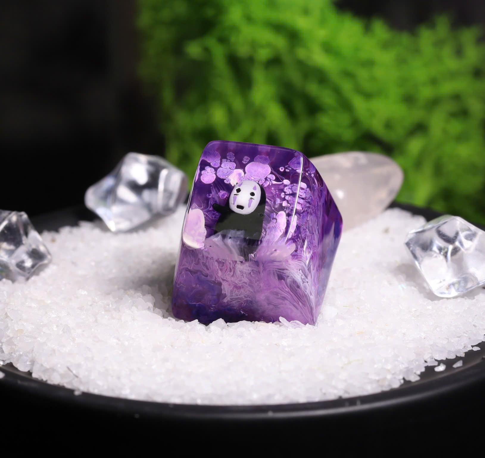 Flash Sale! Handmade Ghost Mask Artisan Keycap, Resin Keycap for ...