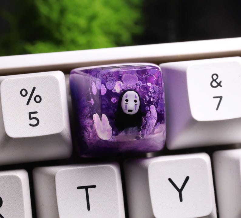 Flash Sale! Handmade Ghost Mask Artisan Keycap, Resin Keycap for ...