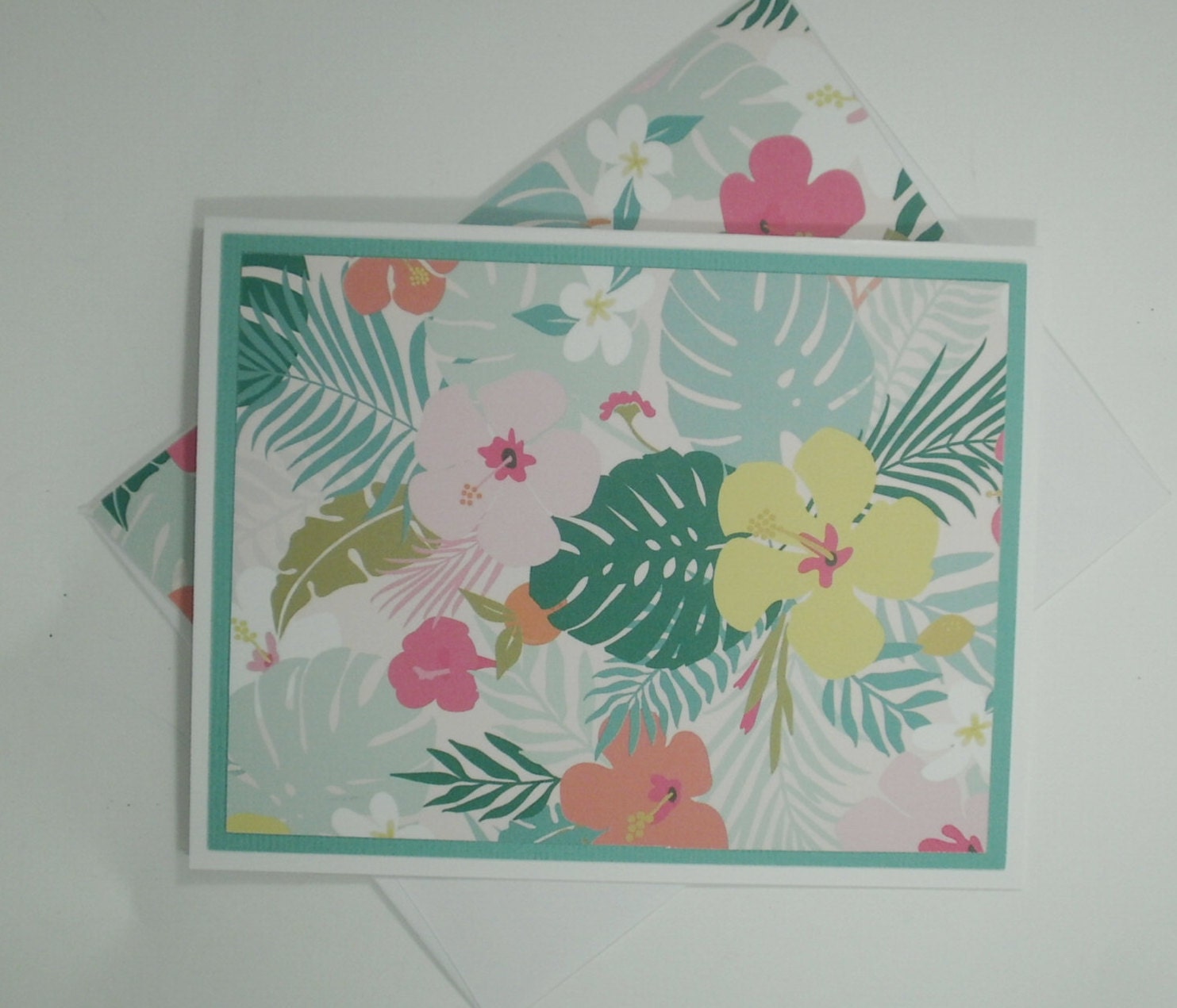 Tropical Cards Tropical Floral Cards Blank Note Card Set | Etsy