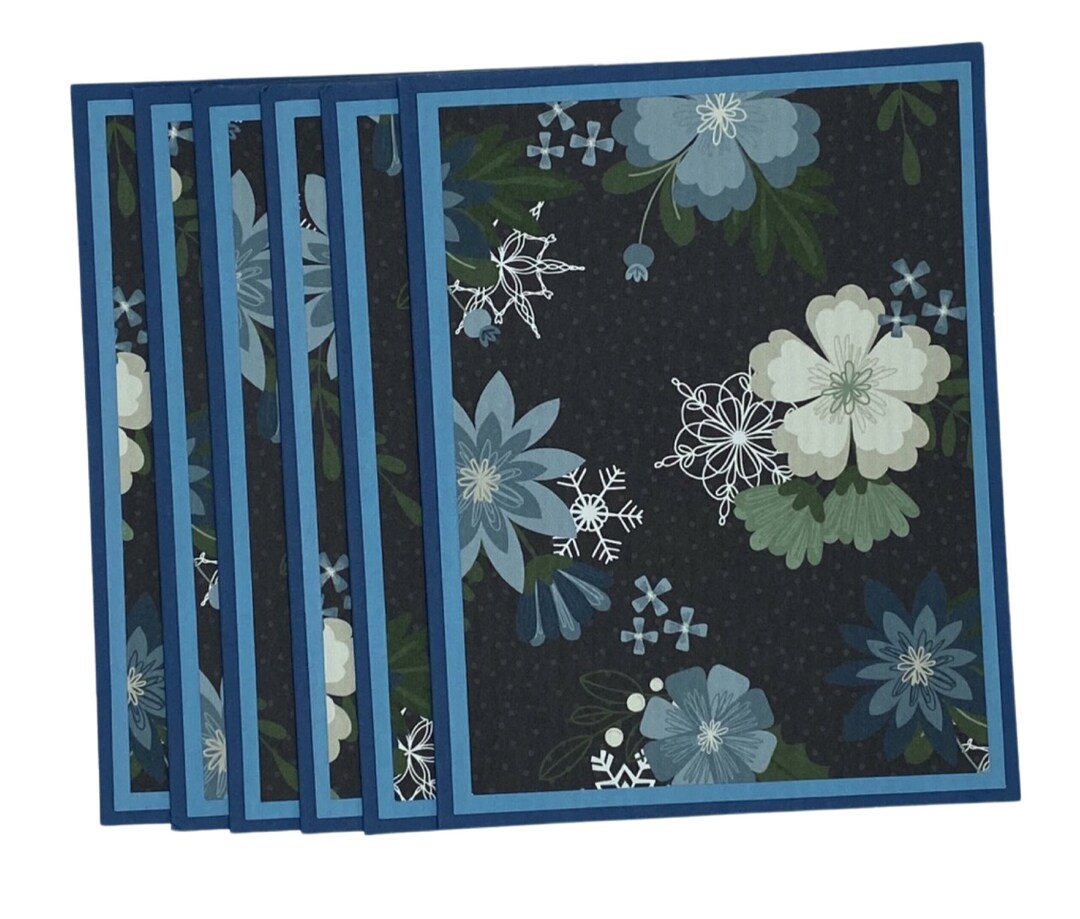 Blank Note Card Set, Floral Note Card Set, Set of 6 Note Cards ...