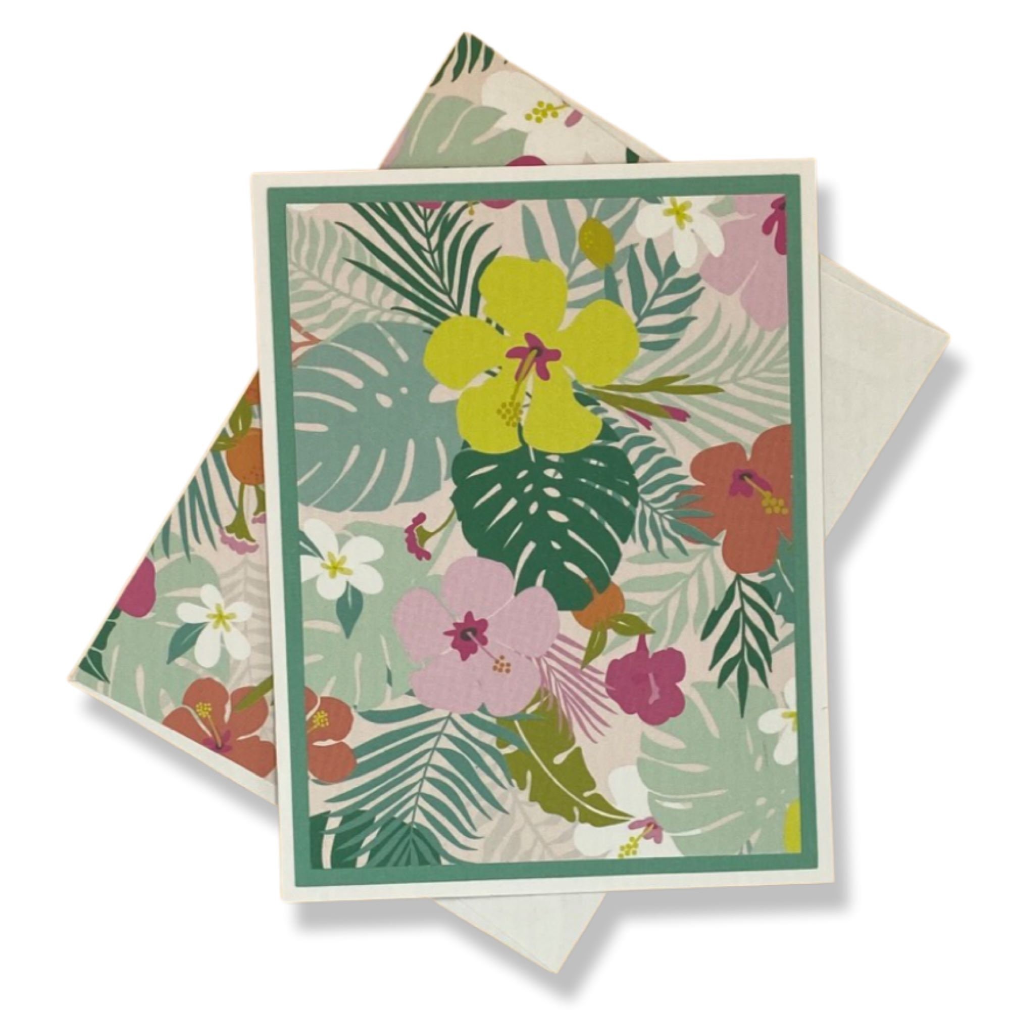 Tropical Cards Tropical Floral Cards Blank Note Card Set - Etsy