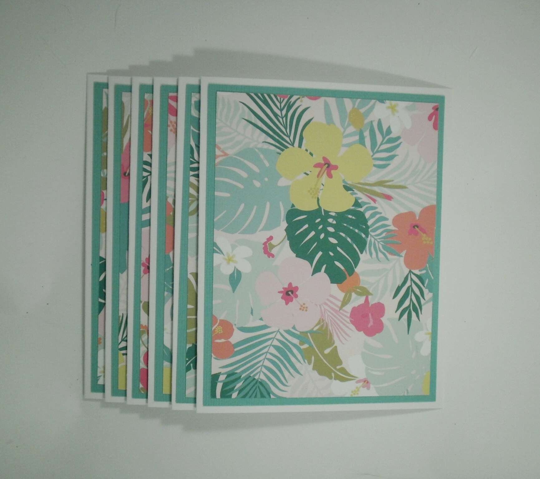 Tropical Cards Tropical Floral Cards Blank Note Card Set | Etsy