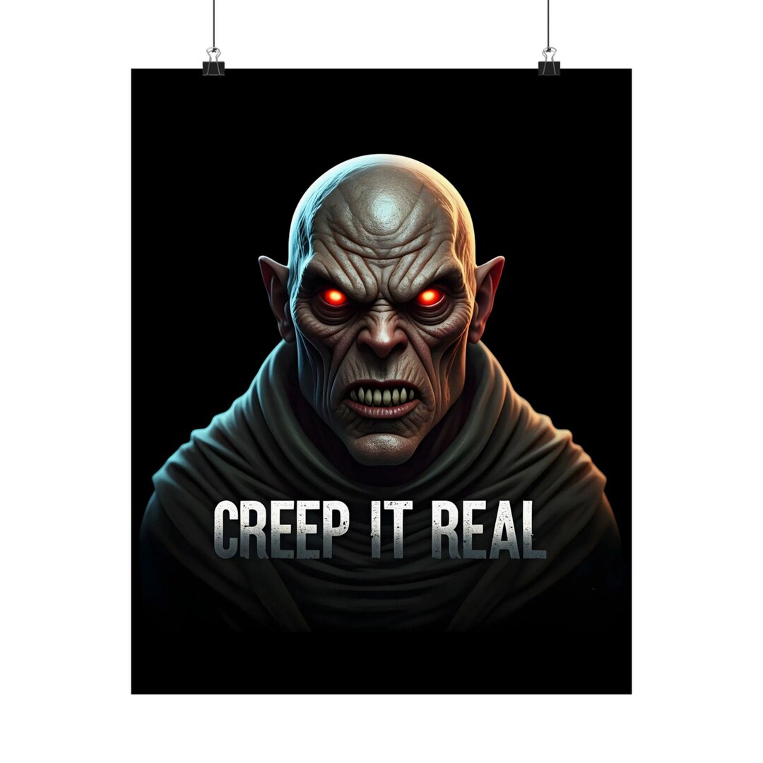 Creepy Vertical Poster, Spooky Decor, Halloween Wall Art, Haunted House ...