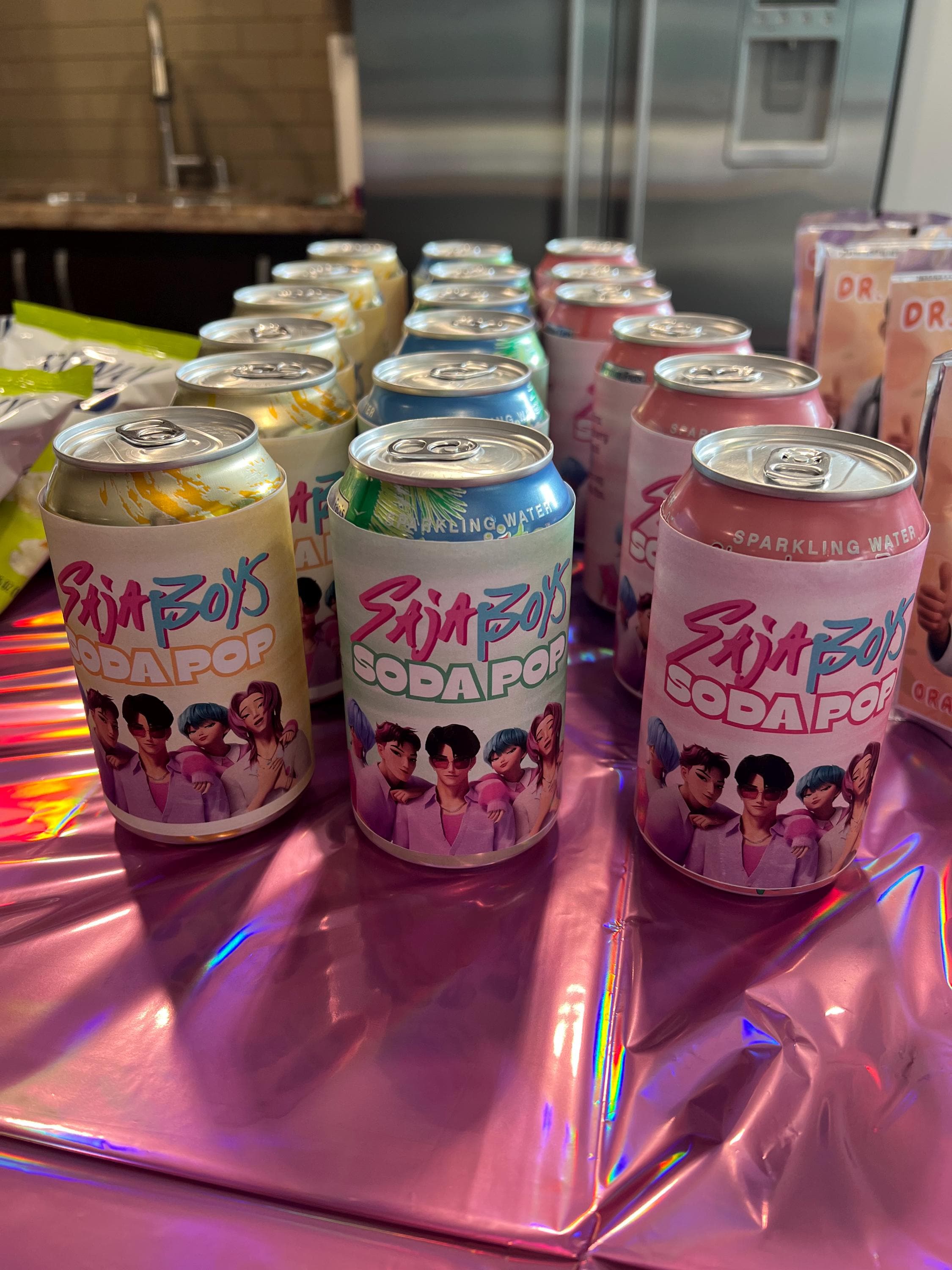 Saja Boys “soda Pop” Labels | Printable DIY Soda Bottle Stickers | Kpop ...