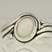 Sterling Silver Ring With 8x6 Mm Oval Simulated Opal Size 7 - Etsy