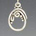 Sterling Silver Letter "o" Pendant or Charm, Handmade One of a Kind ...