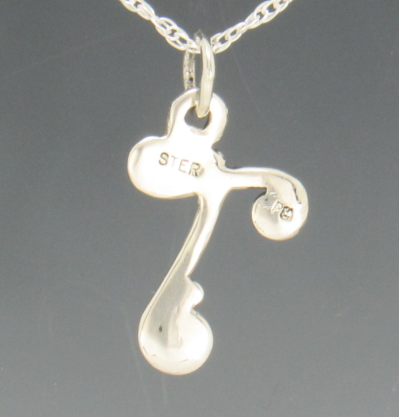 Sterling Silver Letter t Pendant or Charm - Etsy
