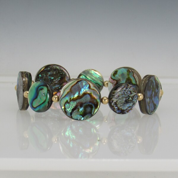 Paua Shell Bracelet - Etsy