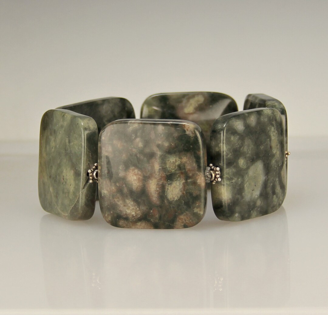 Star Galaxy Jasper Bead Stretch Bracelet- Handmade One of a Kind ...