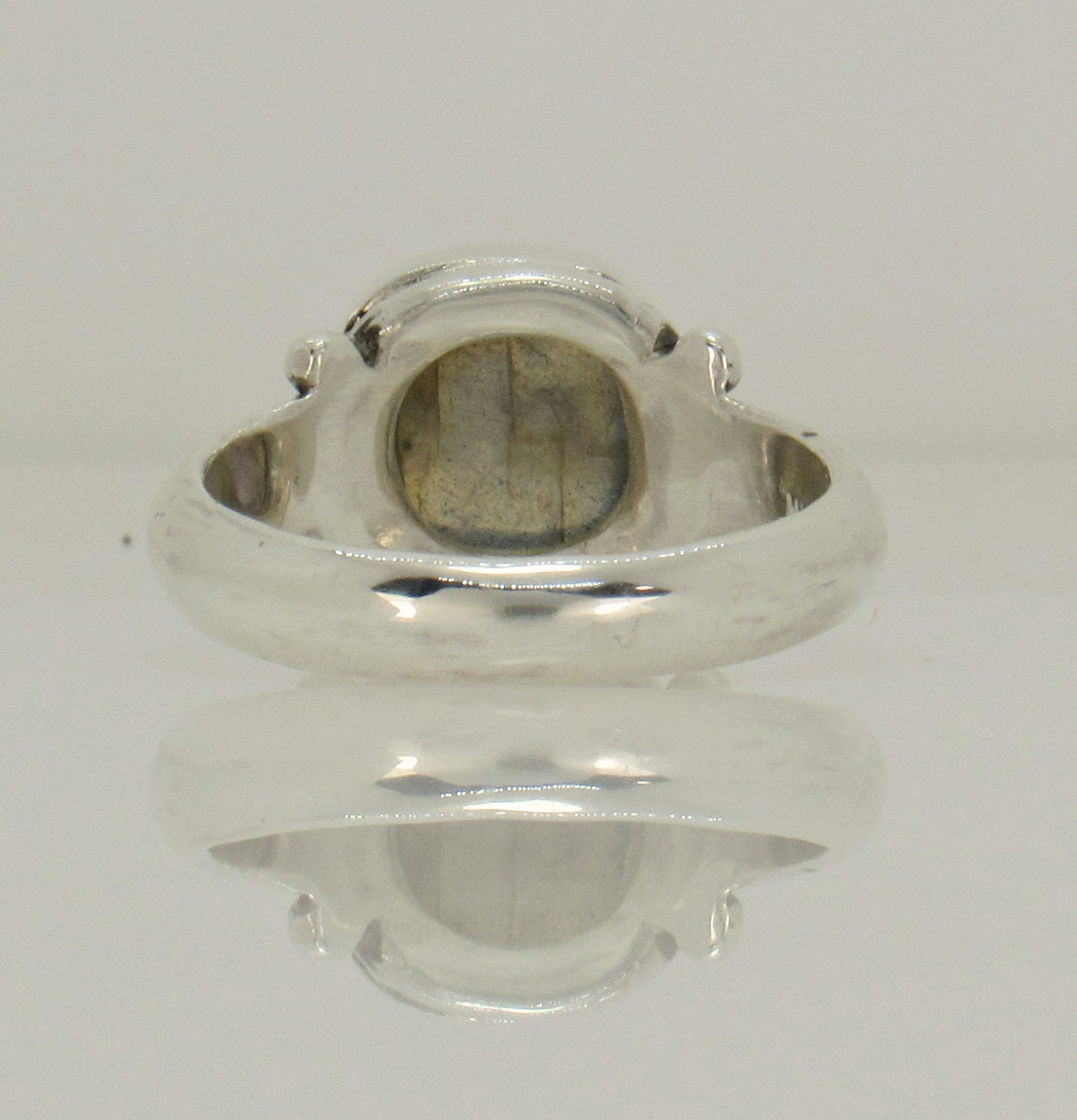 Sterling Silver Ring With 10 Mm Cushion Cut Labradorite - Etsy