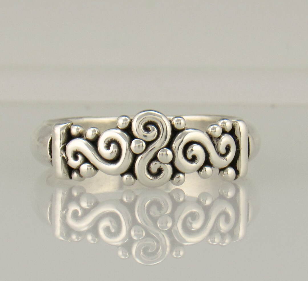 Sterling Silver Wedding Band- Handmade One of a Kind Artisan Ring Made ...