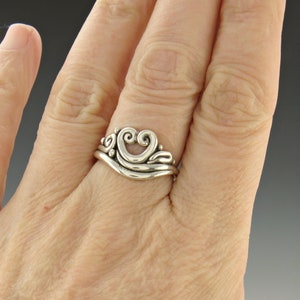 Sterling Silver Heart Ring Handmade One of a Kind Artisan | Etsy