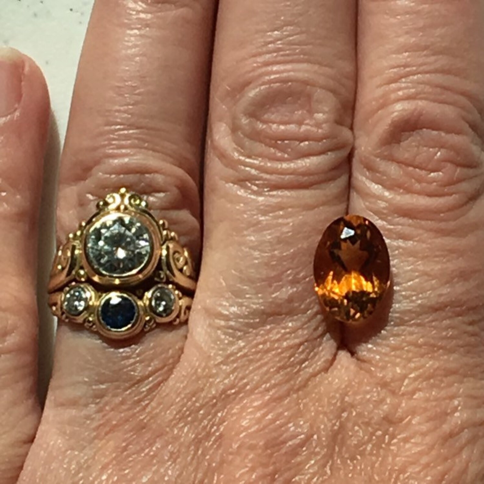 Oval Faceted Citrine Loose Stone Measures 14 X 10 X 8mm and Weighs 5.68 ...