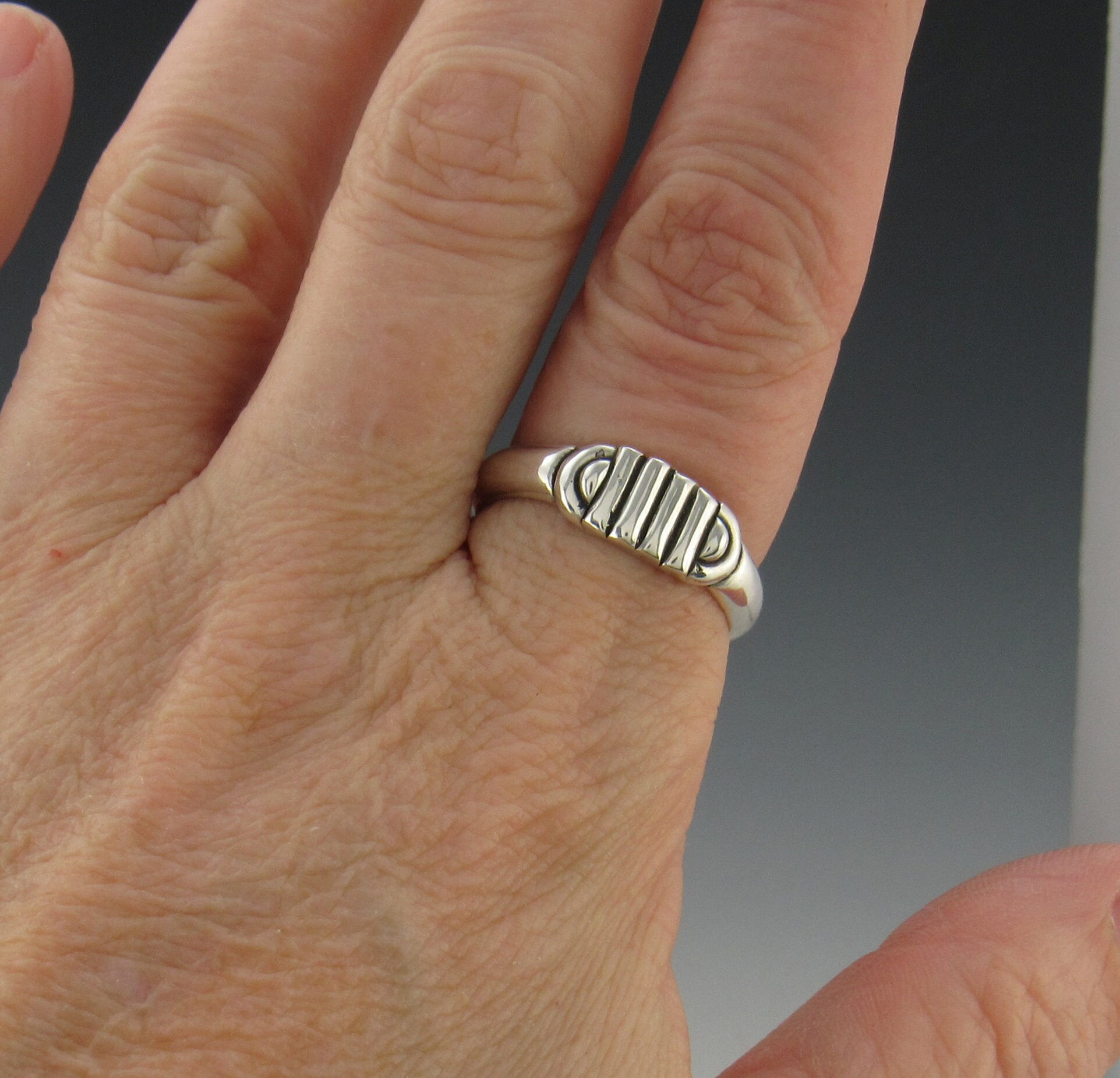 Sterling Silver Men's Band Handmade One of a Kind Artisan | Etsy